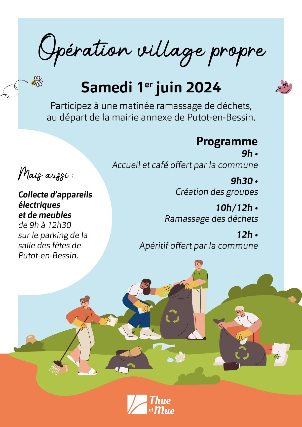 Opération village propre | Commune nouvelle Thue et Mue